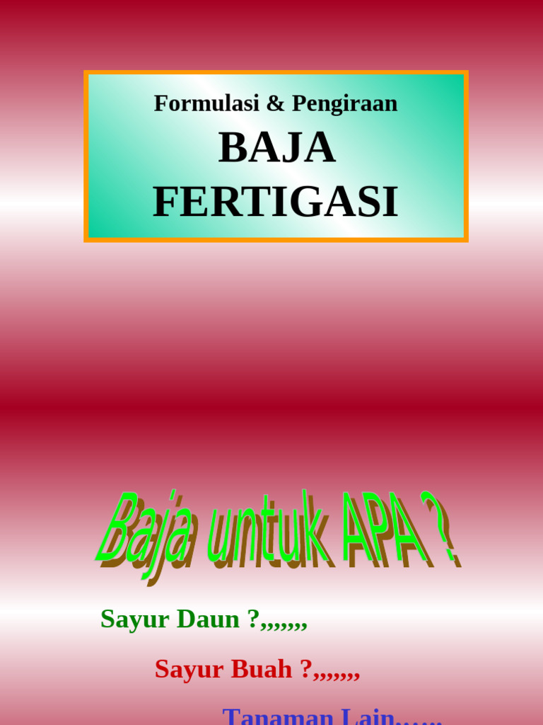 Formulasi Baja | PDF