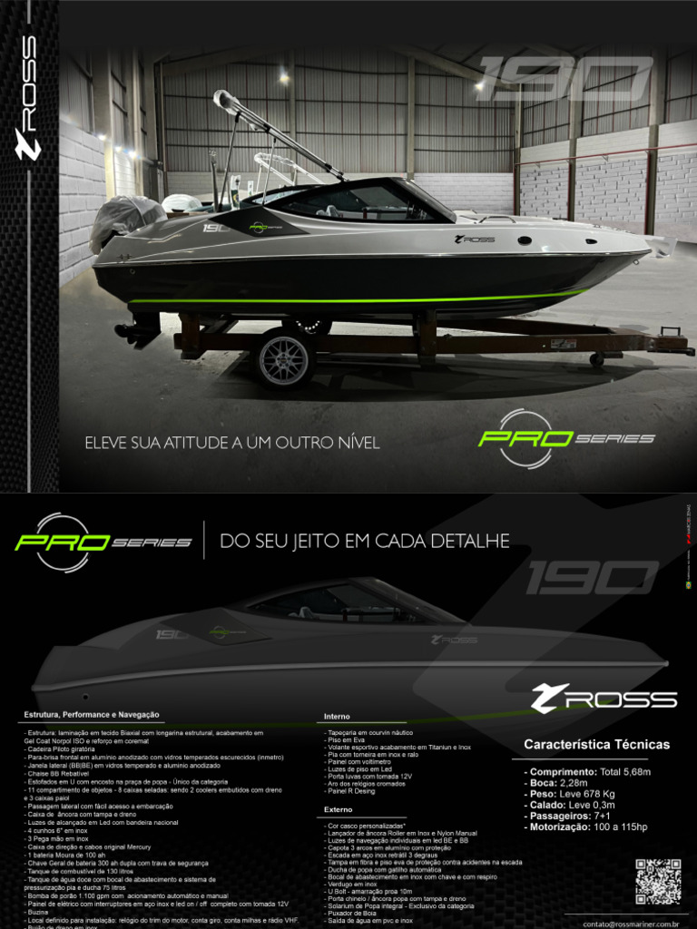190 Pro Series Especificacoes | PDF