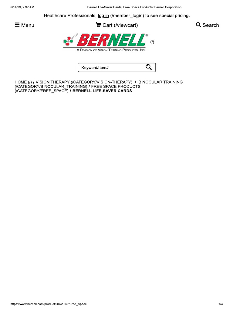 Bernell Life-Saver Cards | PDF