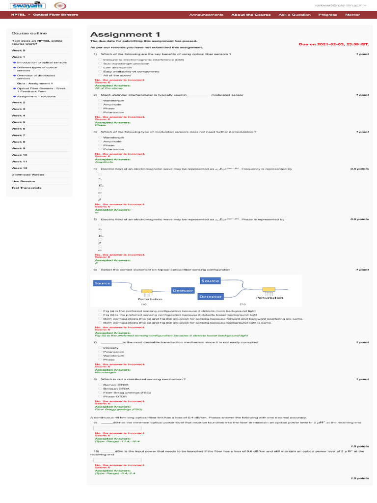 Noc21 Ee40 Assignment Week 1 | PDF
