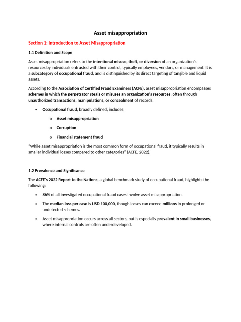 Asset Misappropriation Booklet | PDF | Point Of Sale | Receipt