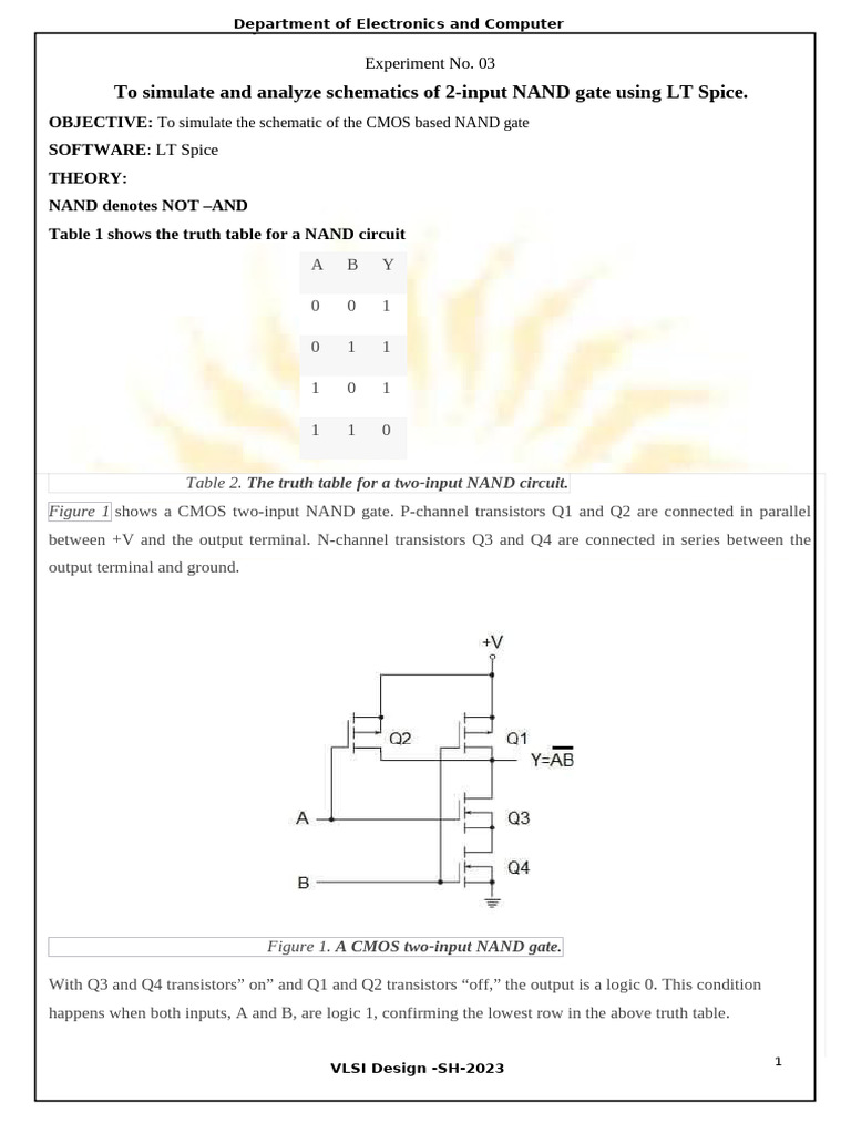 VLSI Experiment 3 - Pradnya | PDF | Logic Gate | Cmos