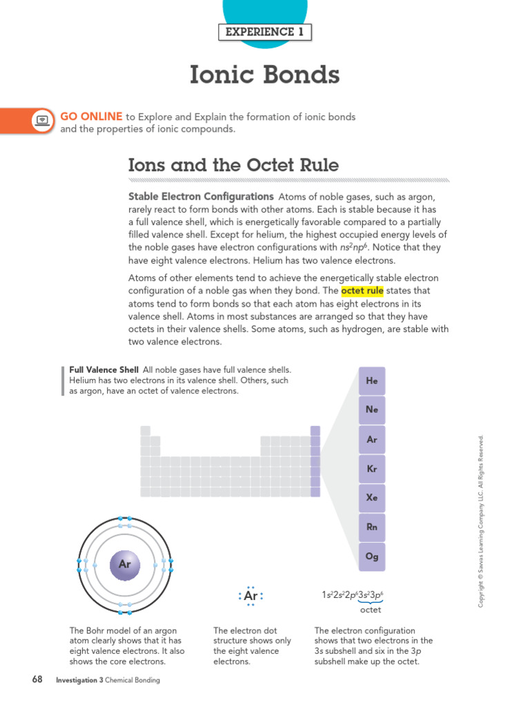 Annotated Experience Notebook_ Ionic Bonds | PDF | Ion | Ionic Bonding