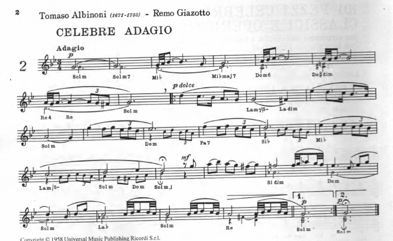 Adagio Albinoni | PDF