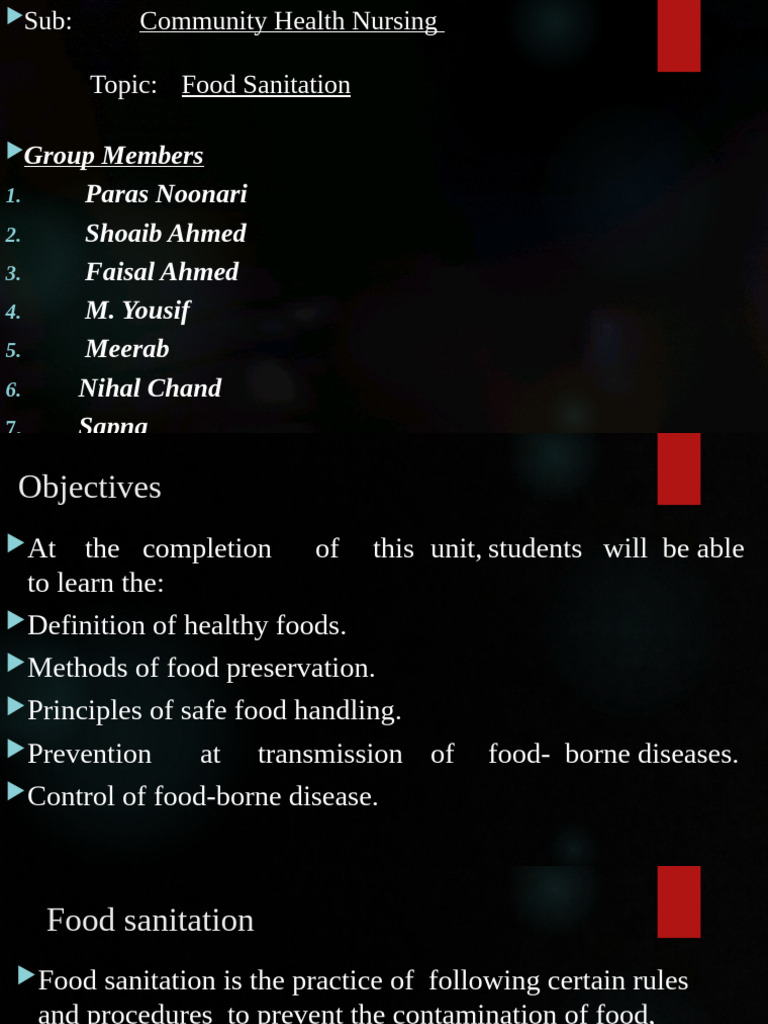 Food Sanitation | PDF | Food Preservation | Foods