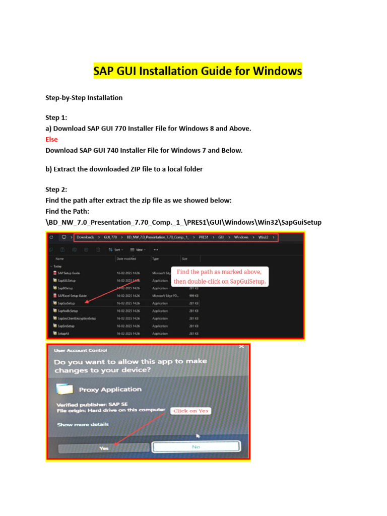 Sap Gui Installation Guide For Windows Pdf