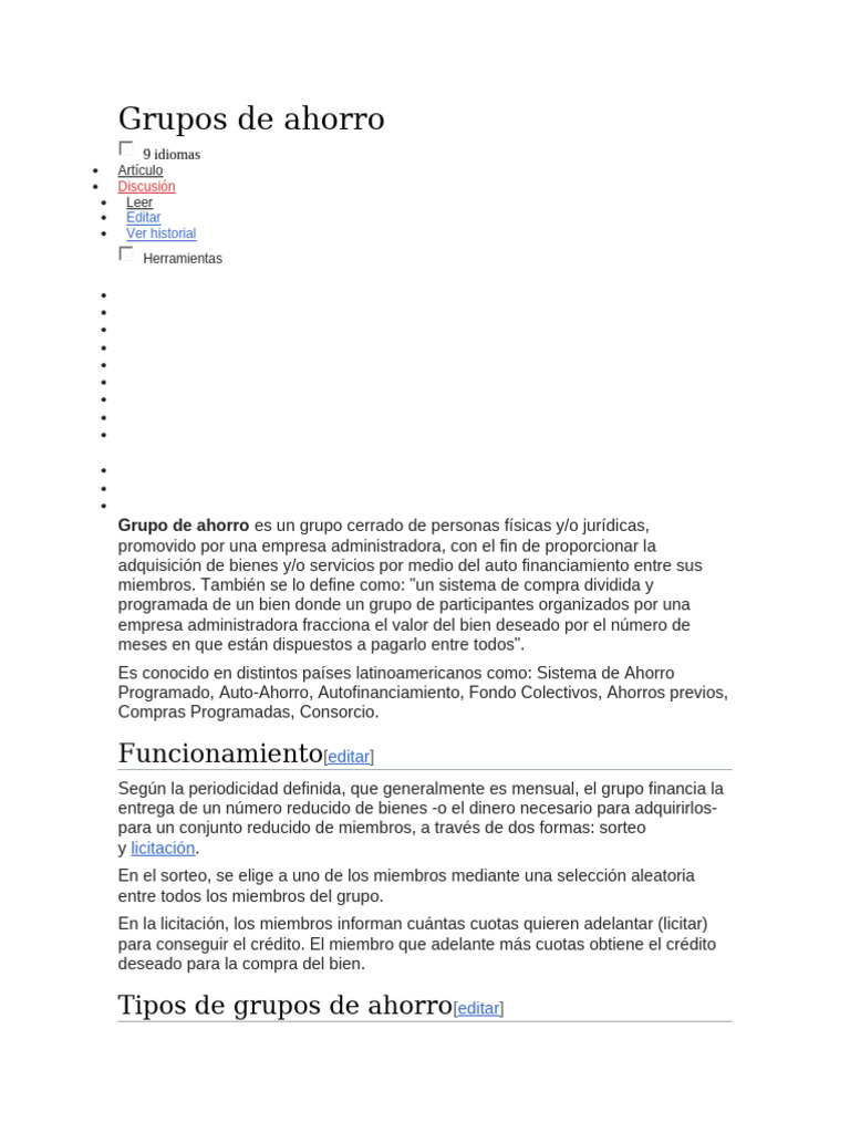 Circulos de Ahorro | PDF | Economía política | Dinero