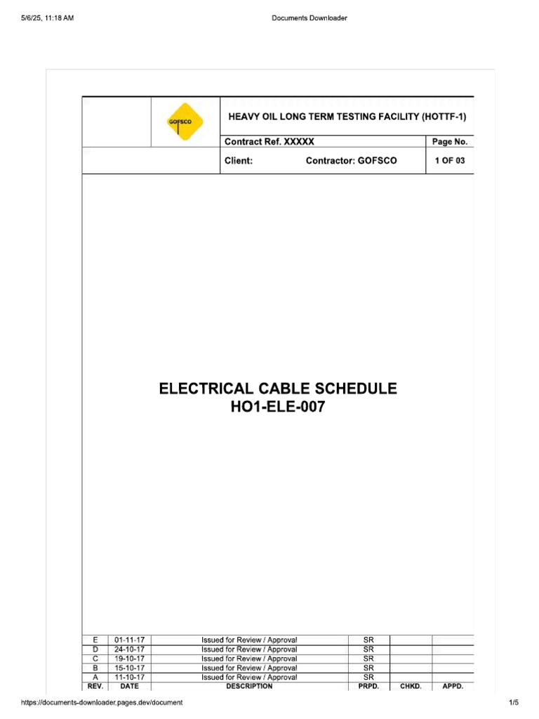 Cable Schedule | PDF
