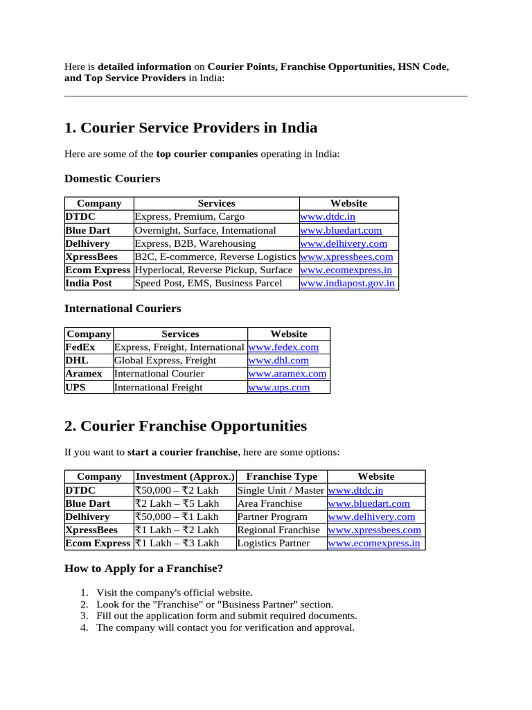 Courier Point | PDF