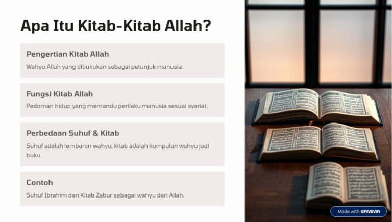 Apa Itu Kitab Kitab Allah | PDF
