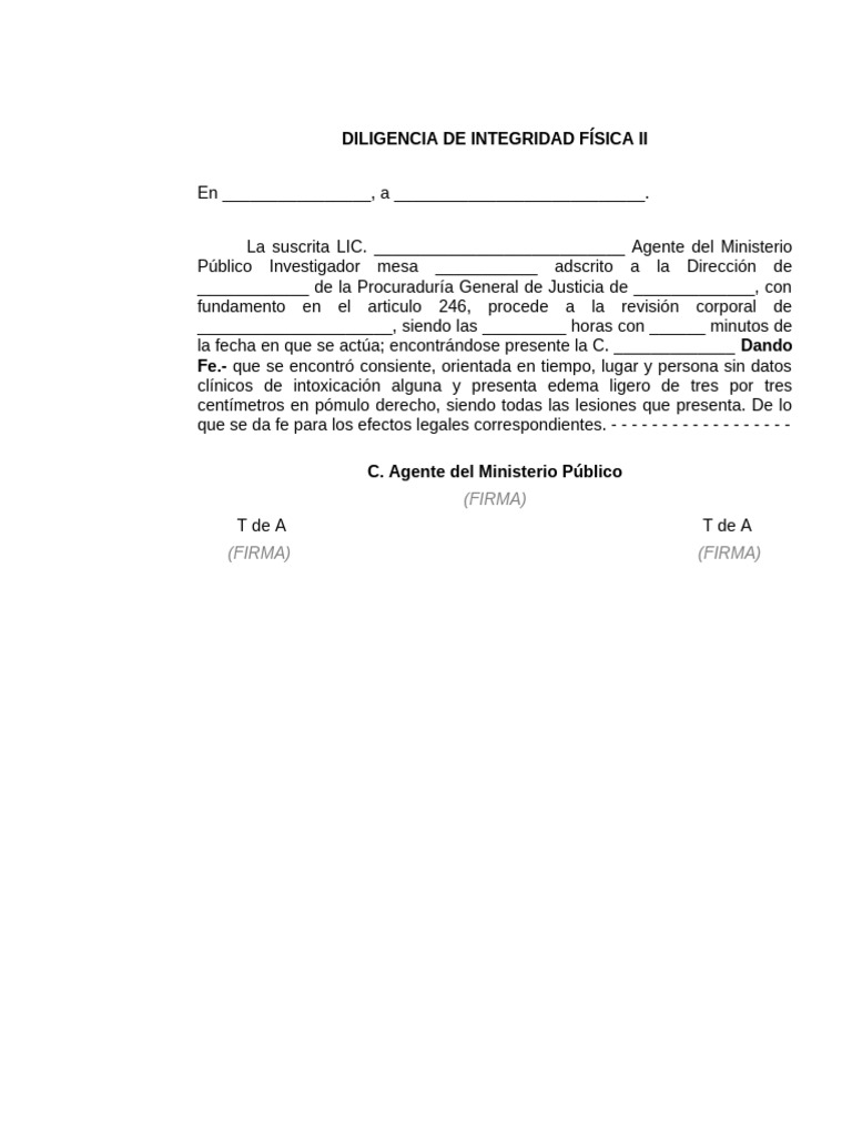 DILIGENCIA DE INTEGRIDAD F÷SICA II | PDF