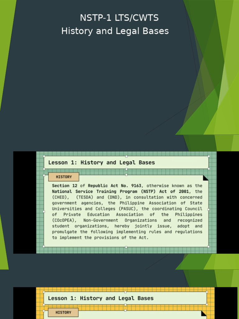 Chapter 1 History and Legal Bases | PDF
