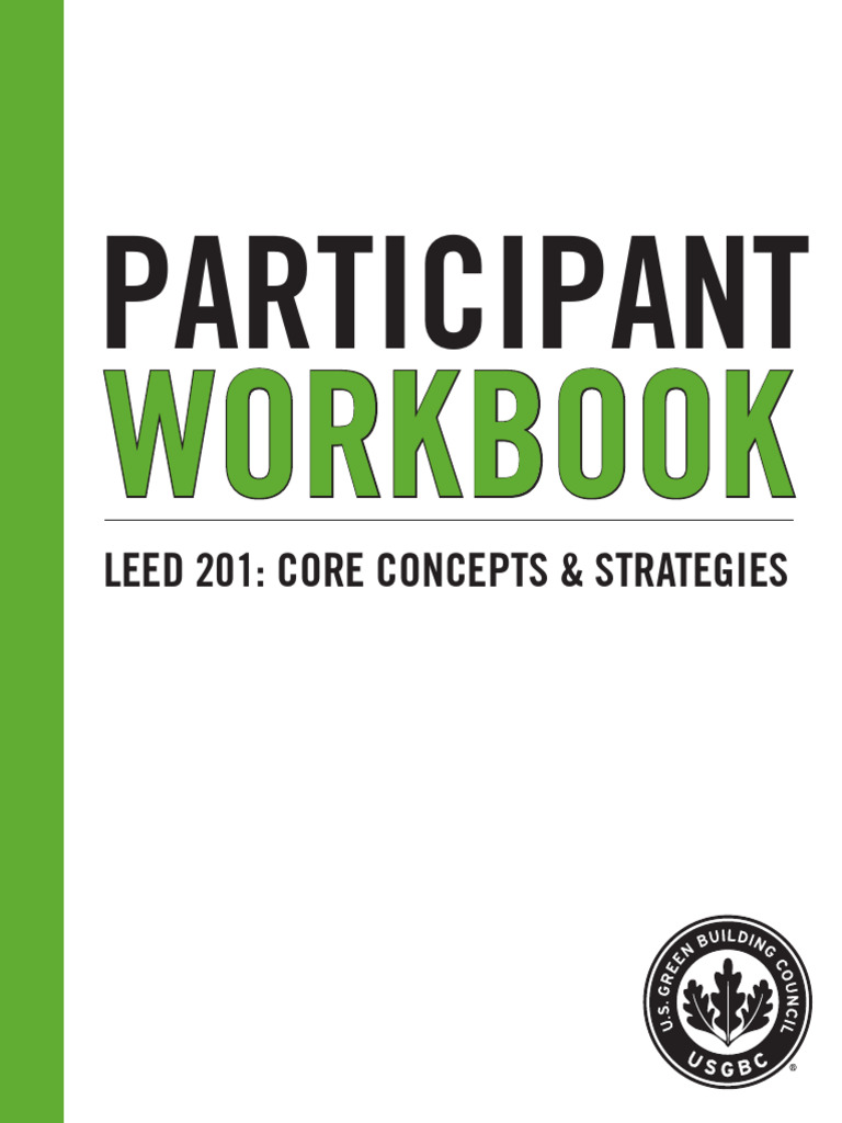LEED - 201 - Participant - Workbook - Case Study | PDF | Stormwater | Toilet