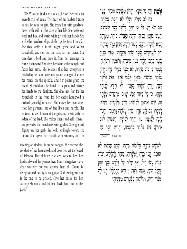 Eishe Chayil | PDF