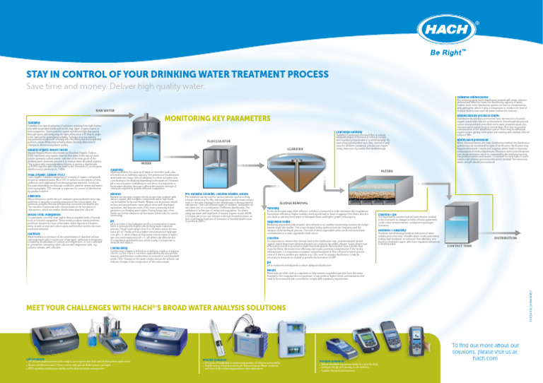 Drinking Water Analysis Process & Hach Solutions | PDF | Water ...