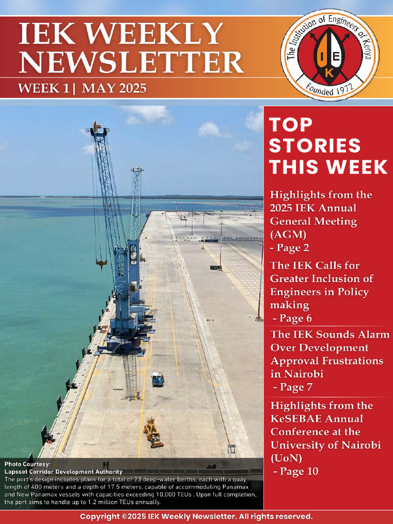 Iek Weekly Newsletter Week 1 May 2025 | PDF | Safety | Economies