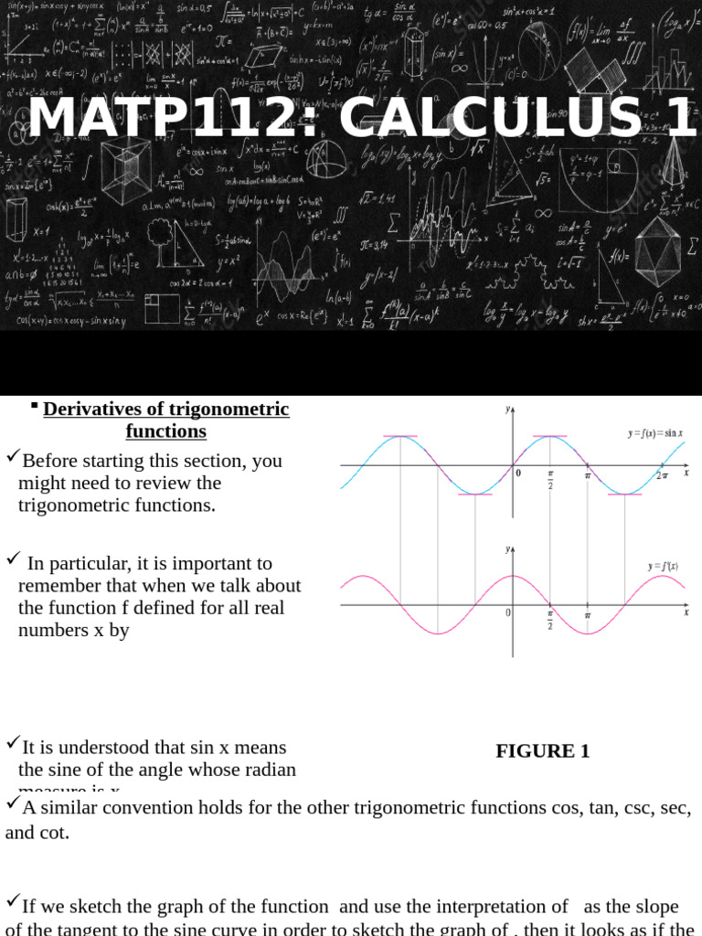 Lecture 3 (Derivatives of Trig and Inverse of Trig Fxns...and Logarithimic Differentiation | PDF ...