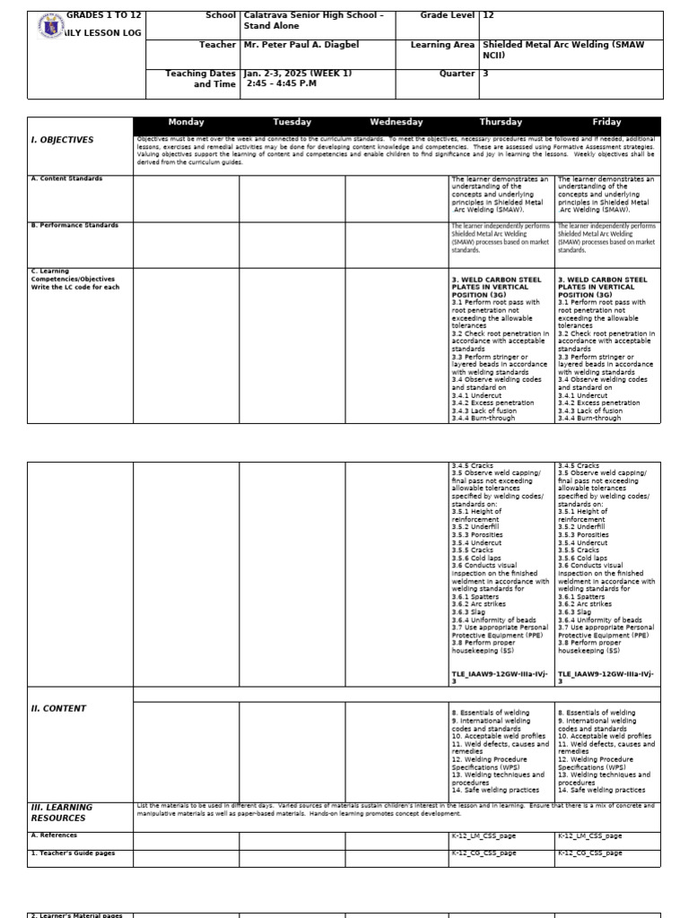 DLL-SMAW-11-Joy | PDF | Welding | Construction