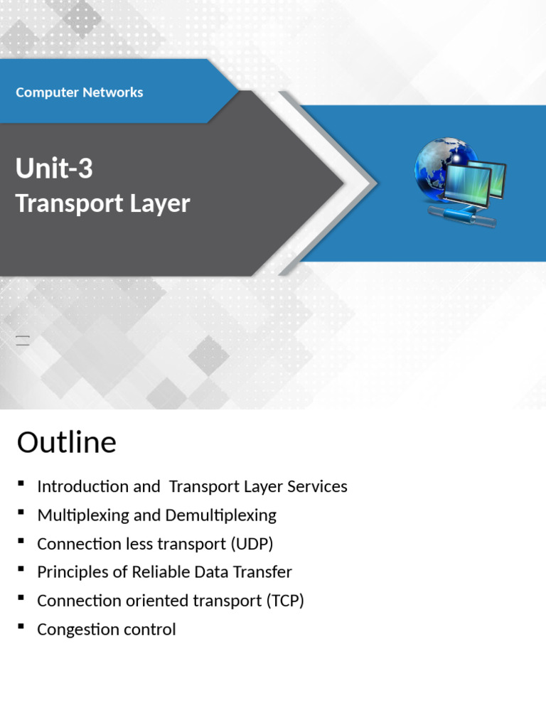 Presentations PPT Unit-3 | PDF | Transmission Control Protocol | Port ...