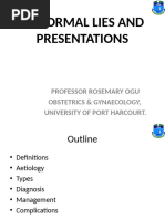 Abnormal Fetal Lies and Presentations | PDF | Childbirth | Fetus