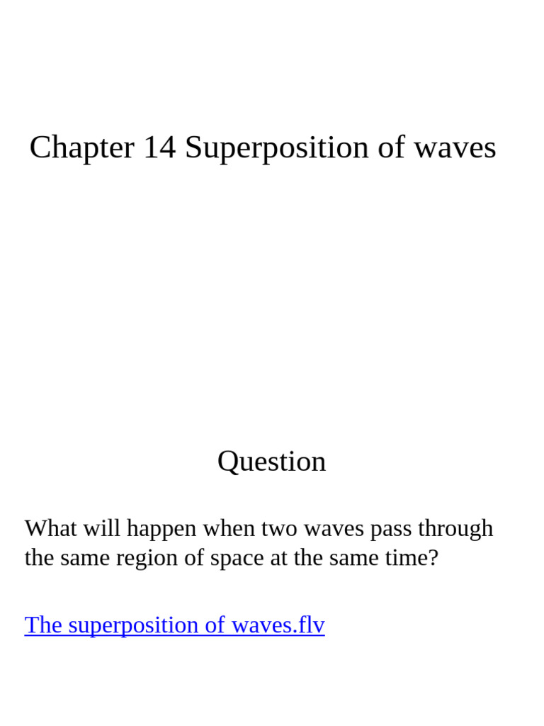 Superposition - of - Waves 2 | PDF | Diffraction | Wavelength