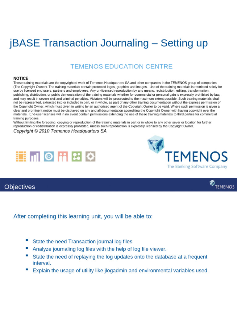 JTN2.JBASE Transaction Journaling - Setting Up - R11 | PDF | Copyright | Encryption