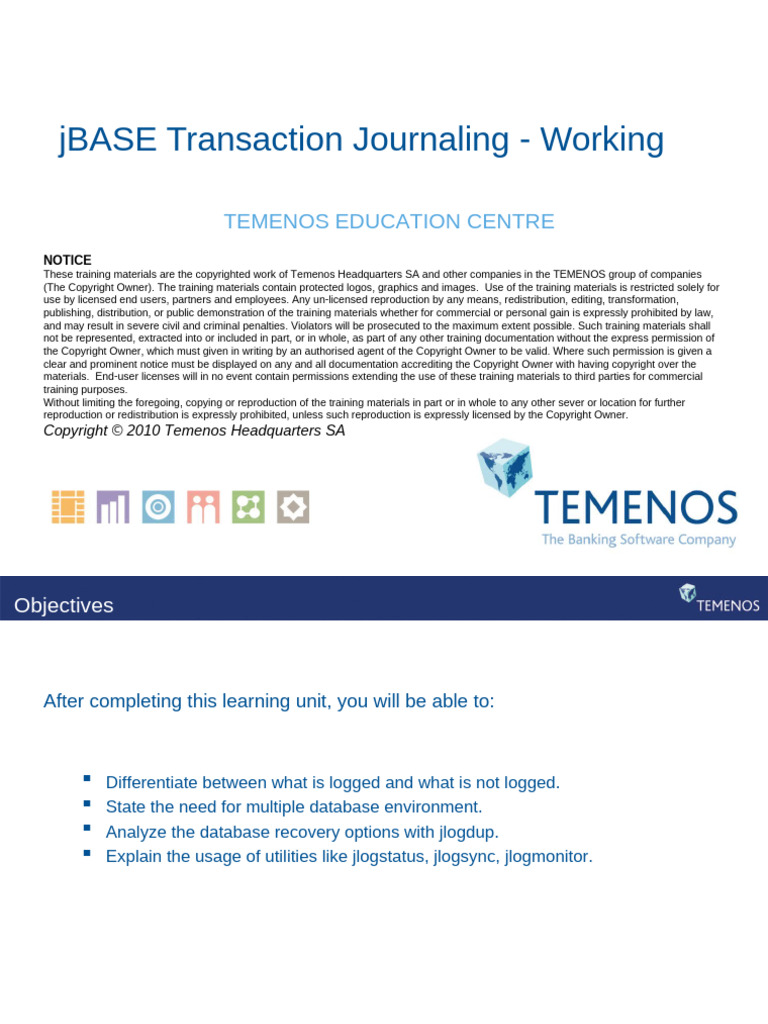 JTN3.JBASE Transaction Journaling - Working-R11 | PDF | Copyright | Computing
