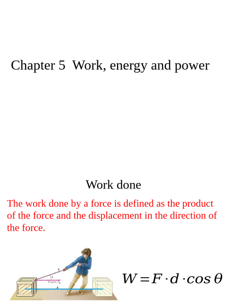 Chapter 5 Work Energy and Power | PDF | Force | Potential Energy