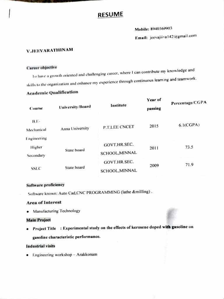 Resume Adobe Scan Page-1 (21!01!2025) | PDF