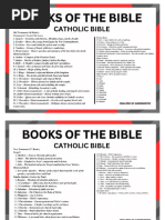 73 Books of the Catholic Bible List | PDF