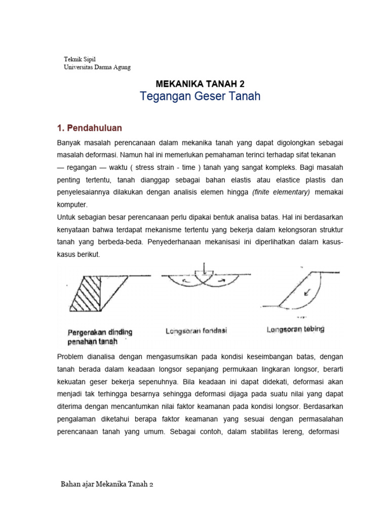 Analisis Tegangan Geser Tanah 2 | PDF