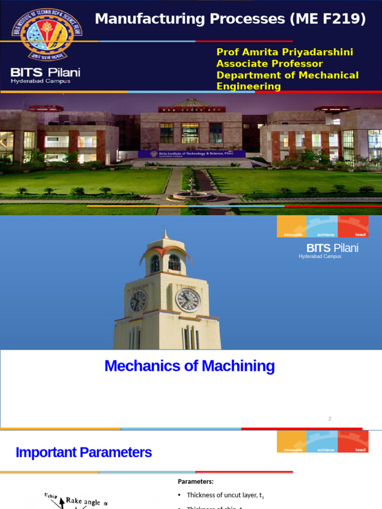 Lec Chip Formation 17 Mar | PDF | Machining | Mechanical Engineering