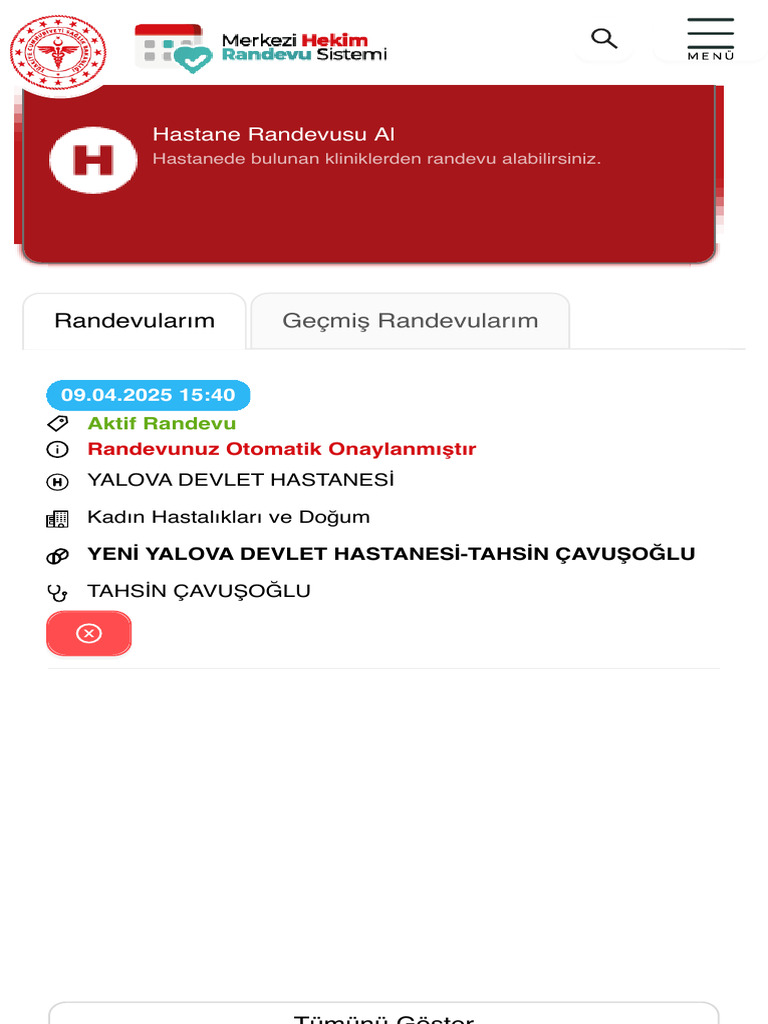 MHRS Randevu Al | PDF