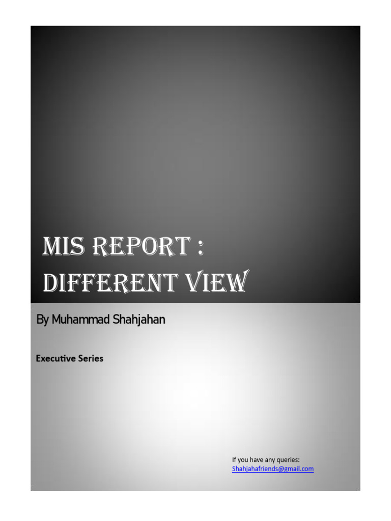 Mis Report Different View White | PDF | Agriculture | Supply Chain