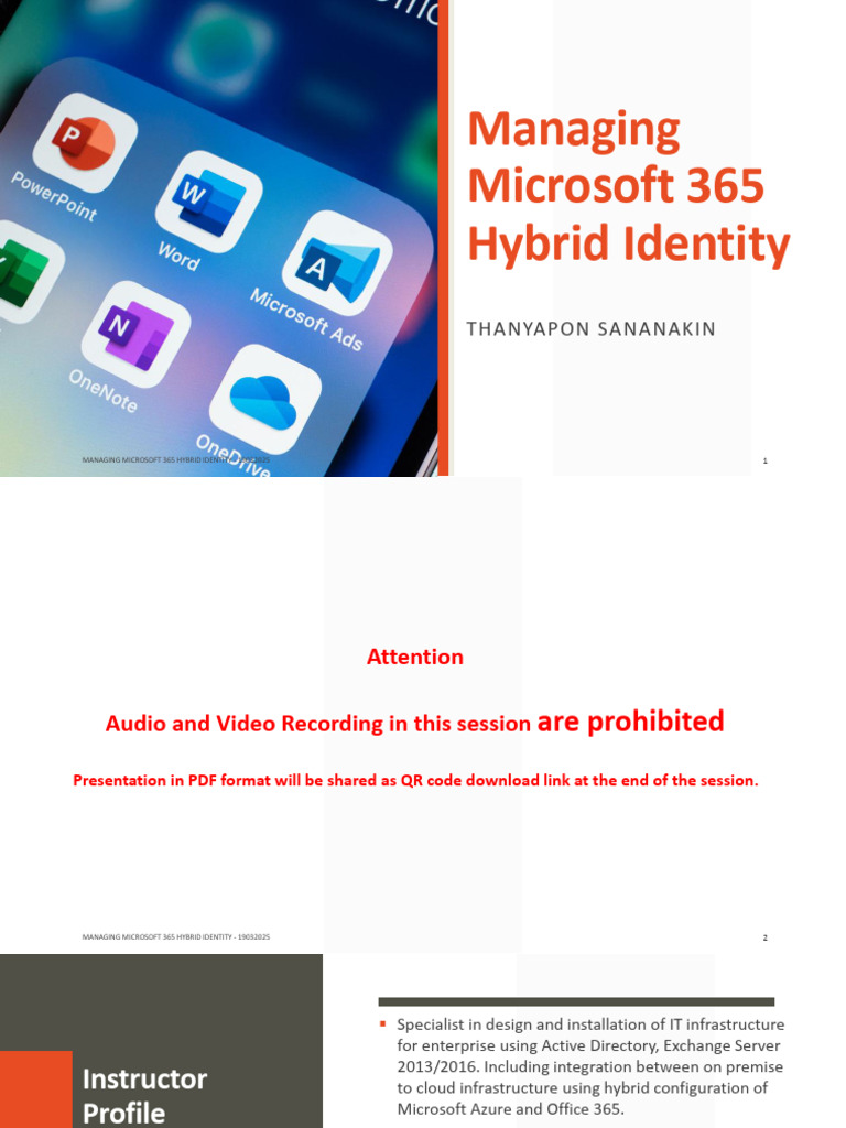 Managing Microsoft 365 Hybrid Identity-19032025 | PDF | Public Key ...