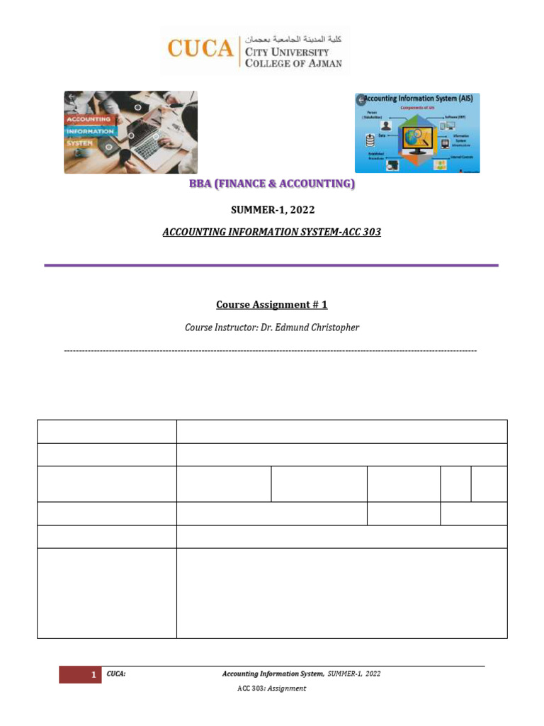 ACC 303 Assignment: Accounting Systems | PDF | Expense | Accrual