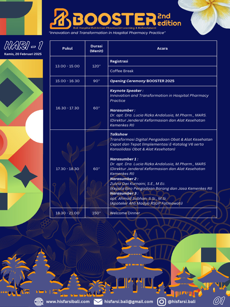 Susunan Acara Booster | PDF