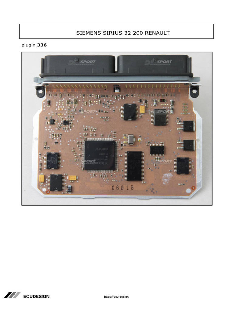 Siemens Sirius 32 ECU Connection Guide | PDF