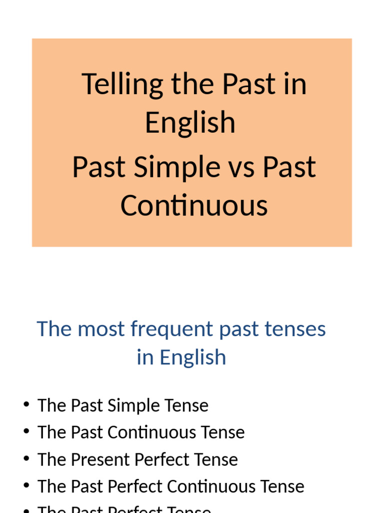Unit 4 Past Simple Vs Past Continuous | PDF | Language Families ...