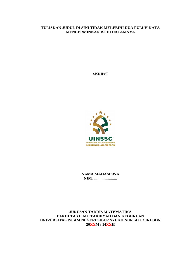 Panduan Penulisan Skripsi Tmtk v2025!04!27 | PDF