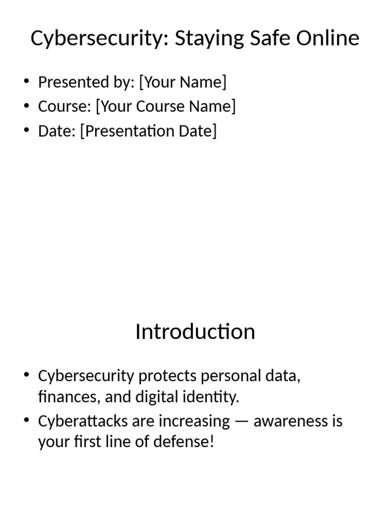 Essential Cybersecurity Tips for Safety | PDF