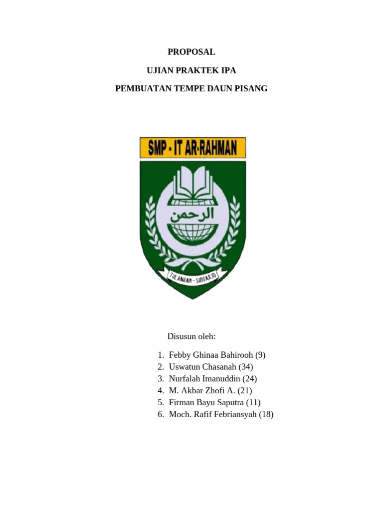 Proposal Tempe | PDF