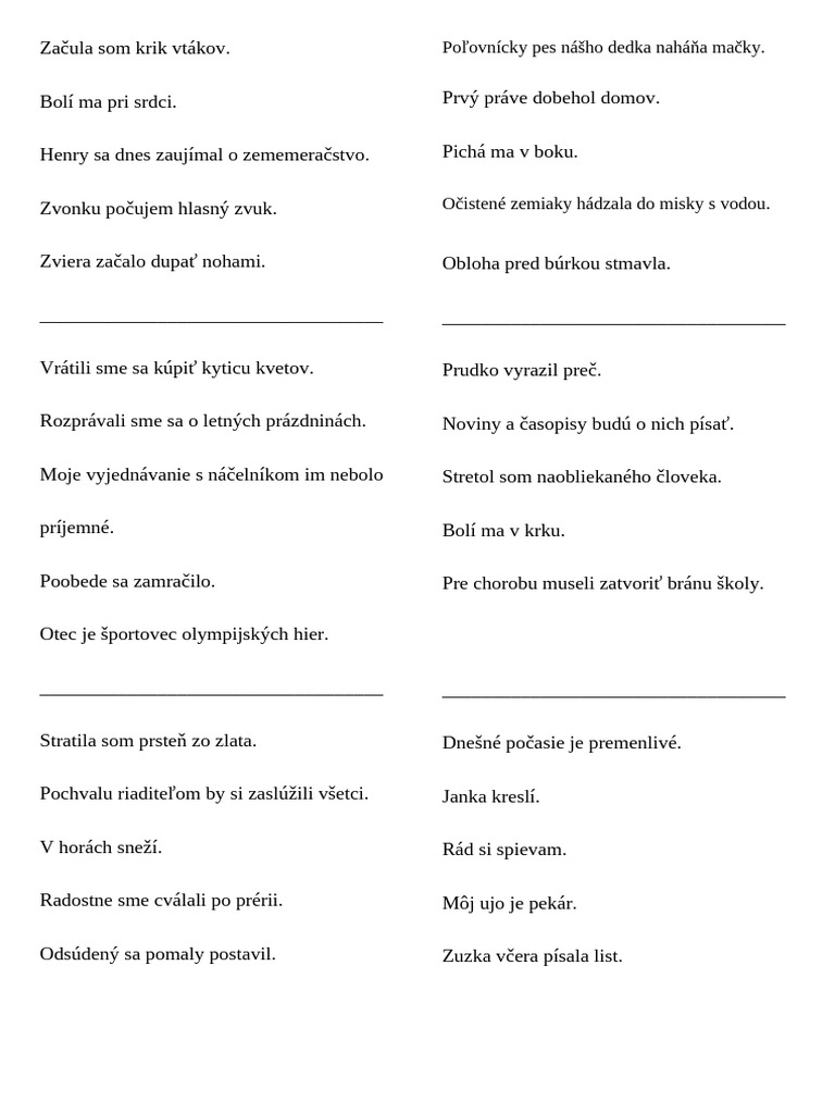 8SJ_písomka_vetné členy | PDF