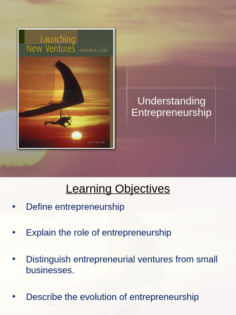 Understanding Entrep | PDF | Entrepreneurship | Business
