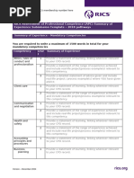 RICS Assessment of Professional Competence (APC) Submission Template ...