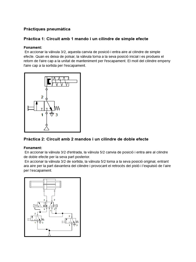 Pràctiques pneumàtica.docx | PDF