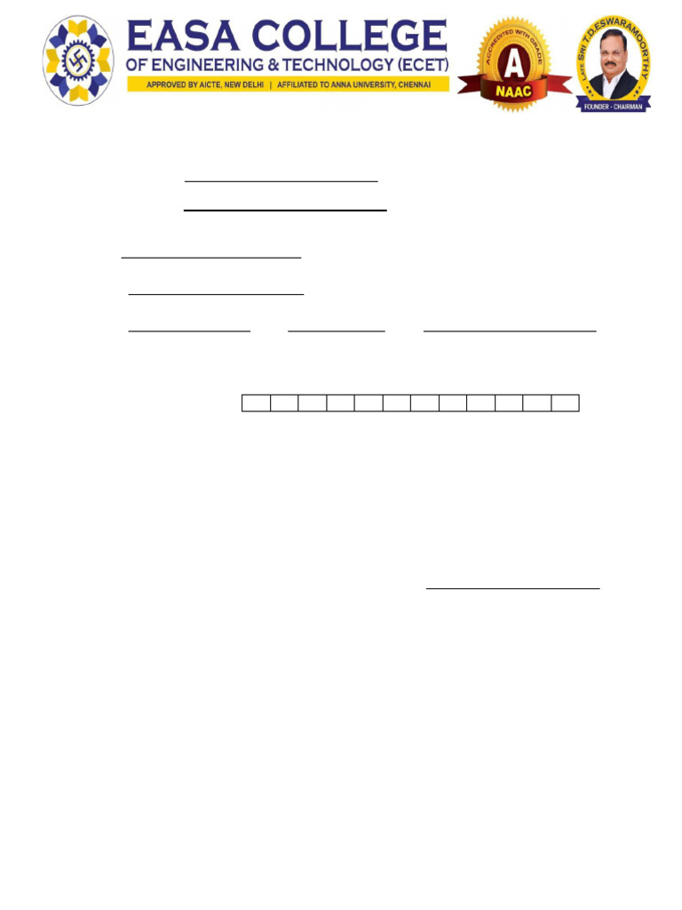 CCS340 Cyber Security Front Page | PDF