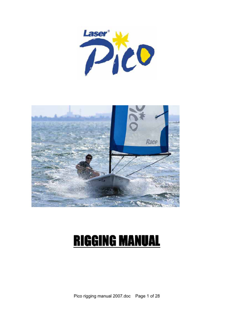 Laser Pico Rigging Guide | PDF | Sail | Sailing Ships