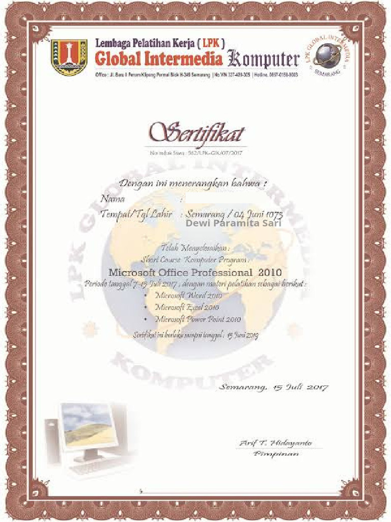 Dewi Paramita Sari - 20250506 - 134640 - 0000 | PDF