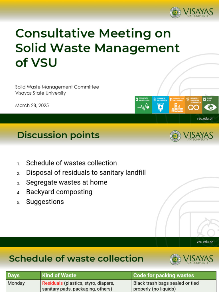 Updated Waste Segragation and Collection | PDF | Waste | Municipal ...